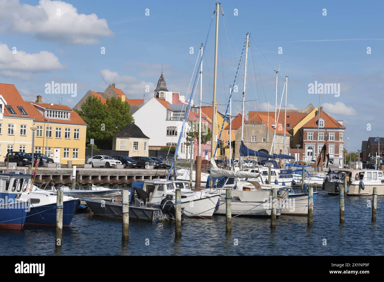 Marina of Faaborg in Denmark Stock Photo - Alamy