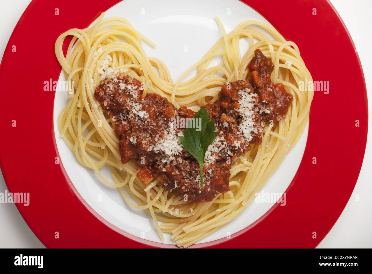 Love pasta spaghetti symbol hi-res stock photography and images - Alamy