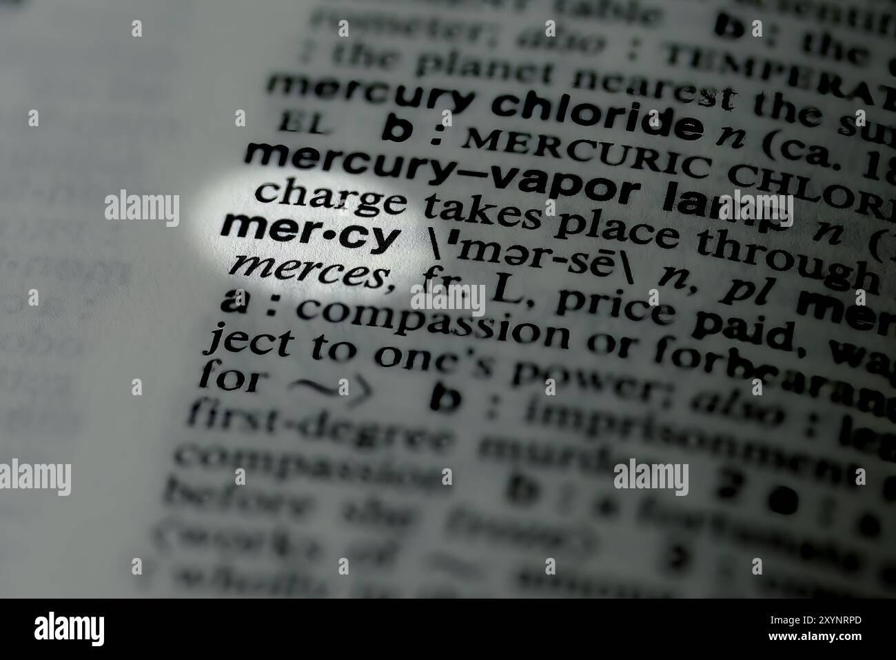 Closeup of the Word "Mercy" in Dictionary Stock Photo - Alamy