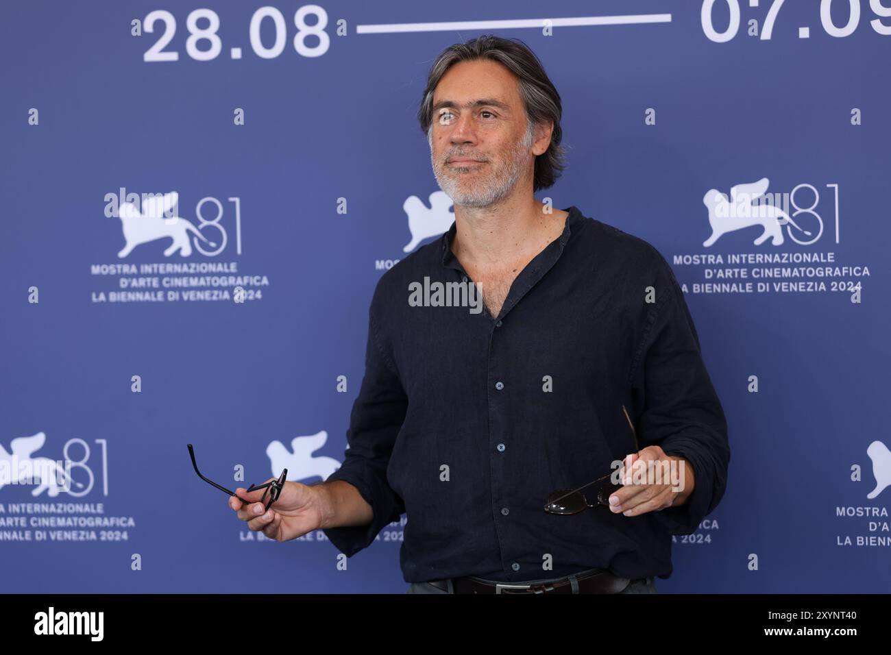 Venice, Italy. 29th Aug, 2024. Director Emmanuel Mouret of the film ...
