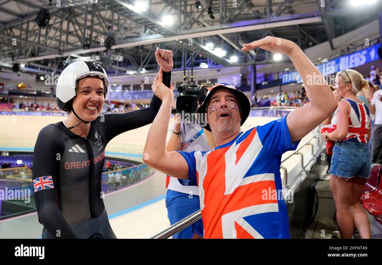 Geat Britain's Elizabeth Jordan after winning the Women's B 1000m Time ...