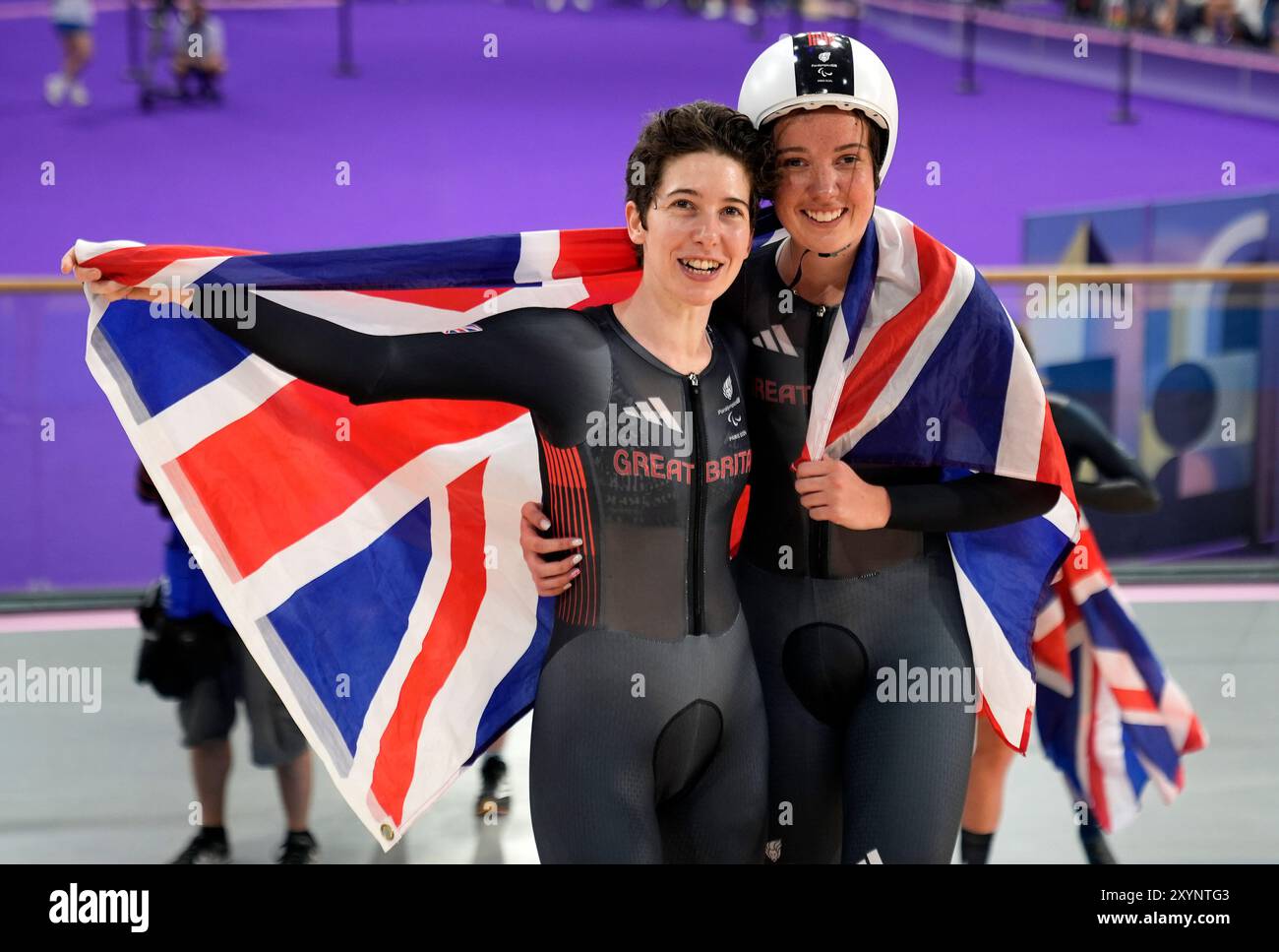 Geat Britain's Elizabeth Jordan and Sophie Unwin after competing in the ...