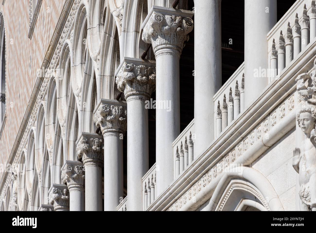 Details of columns on St Mark's Square Venice Italy Stock Photo - Alamy
