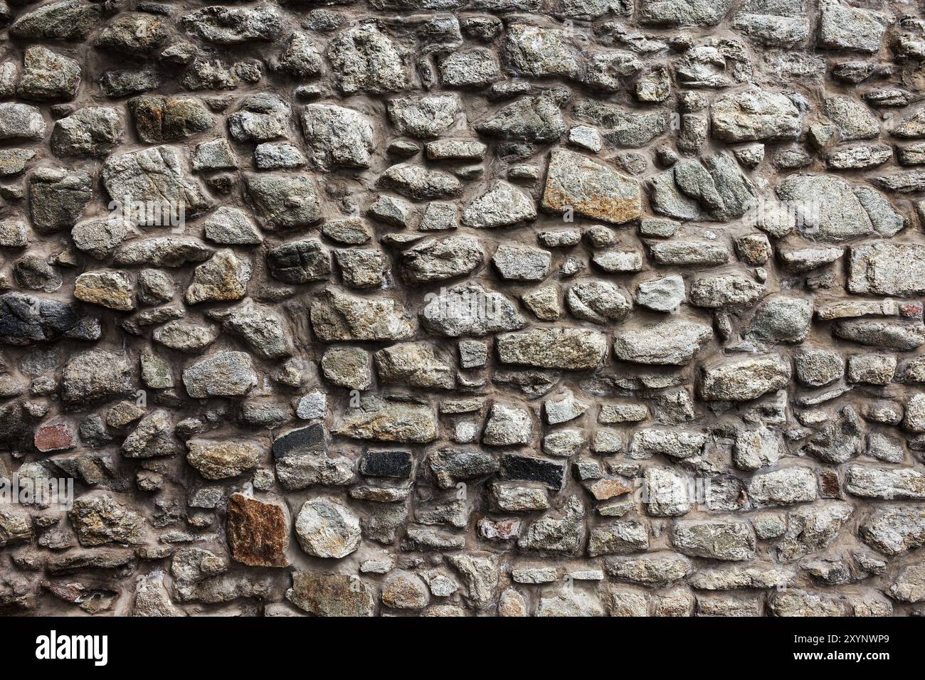Medieval stone wall background, texture, fortification of the ...