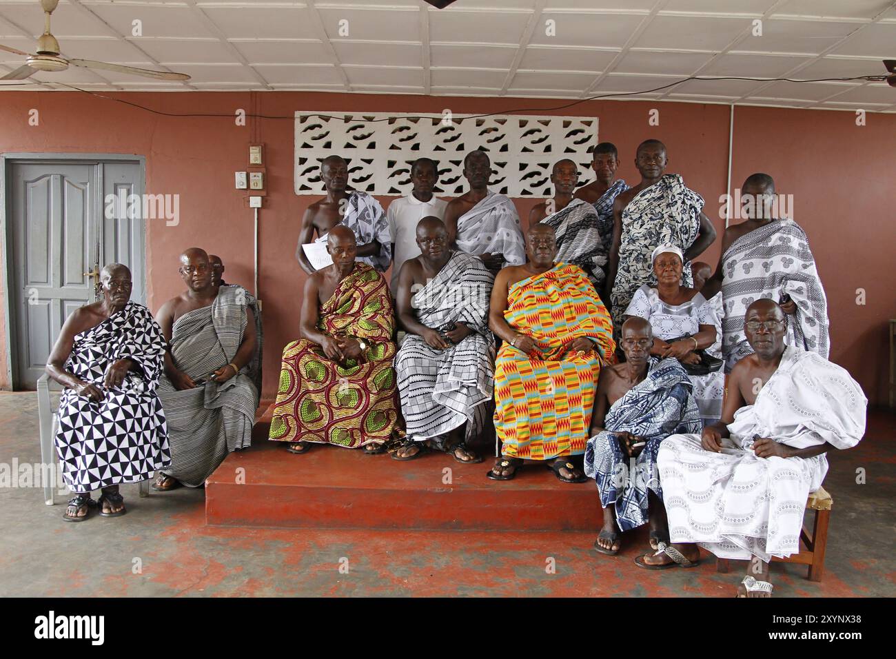 Meeting of a chief with his elders Stock Photo - Alamy