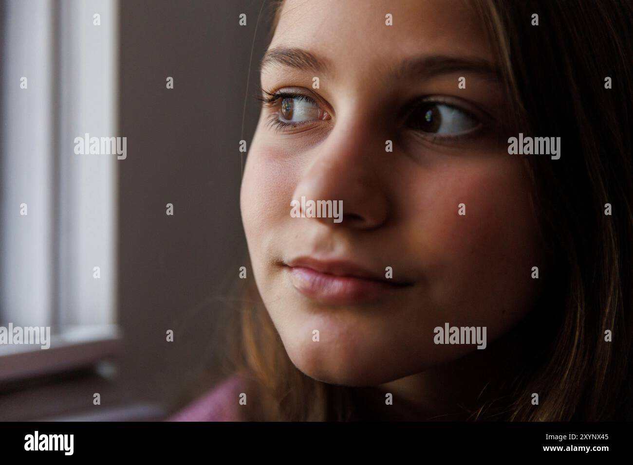 Scarlett Goddard Strahan, 11, poses for a portrait at her home on ...