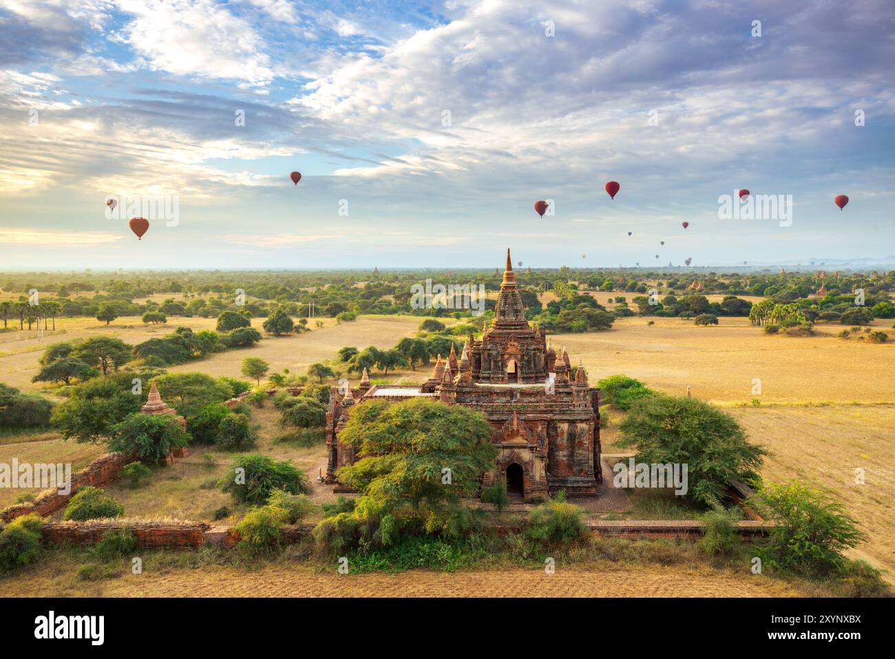 The Temples of bagan at sunrise, Bagan(Pagan), Myanmar Stock Photo - Alamy
