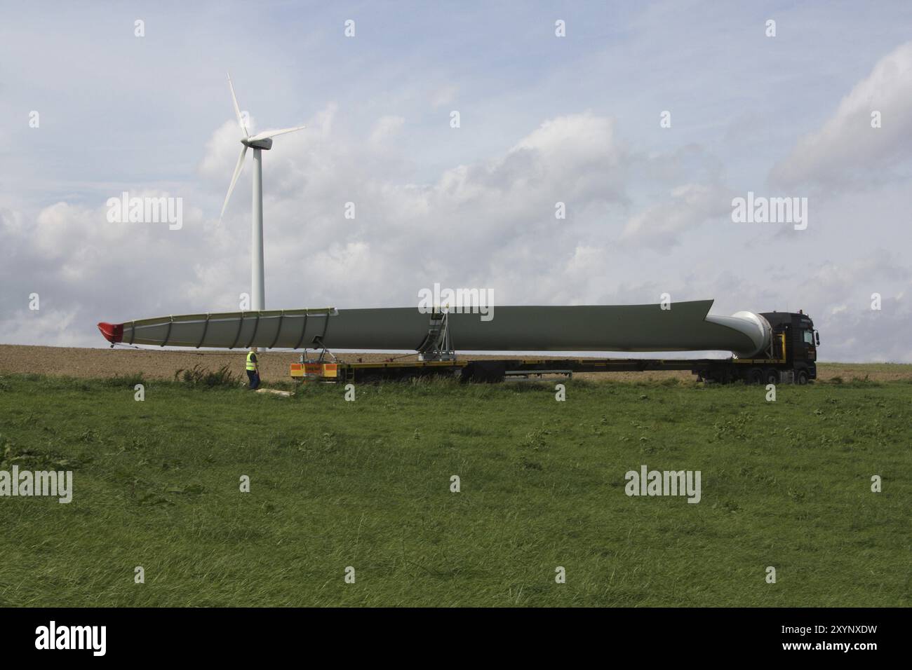 Wind turbine blade Stock Photo - Alamy