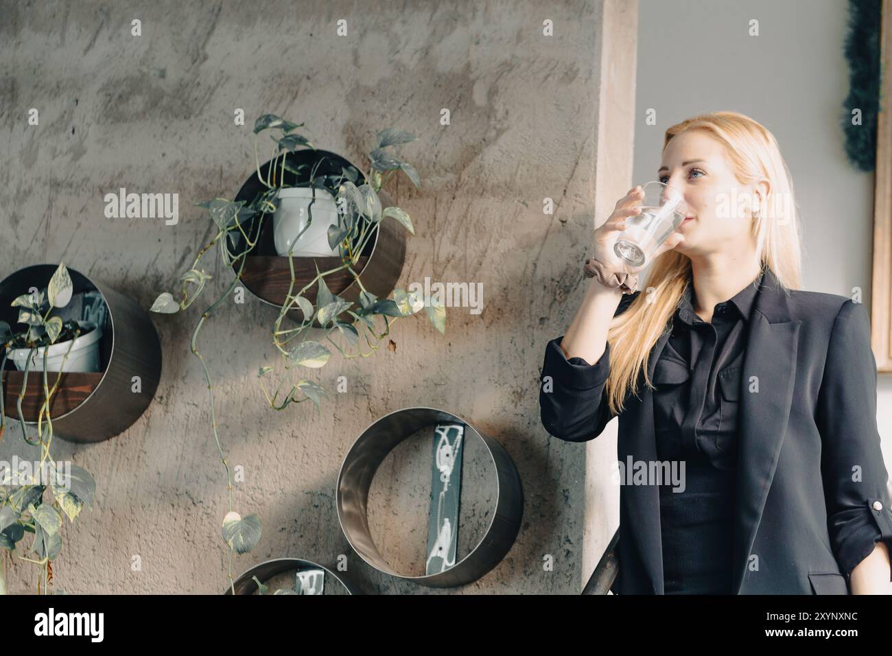 Time to break and drinking water hi-res stock photography and images ...