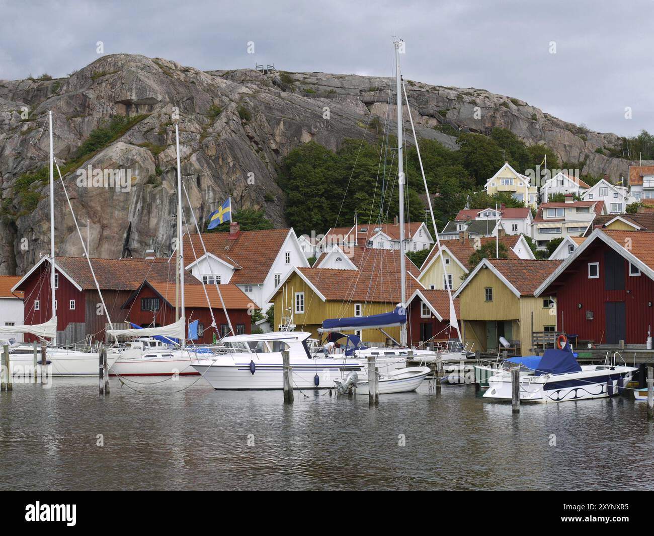Harbour on the Swedish west coast Stock Photo - Alamy
