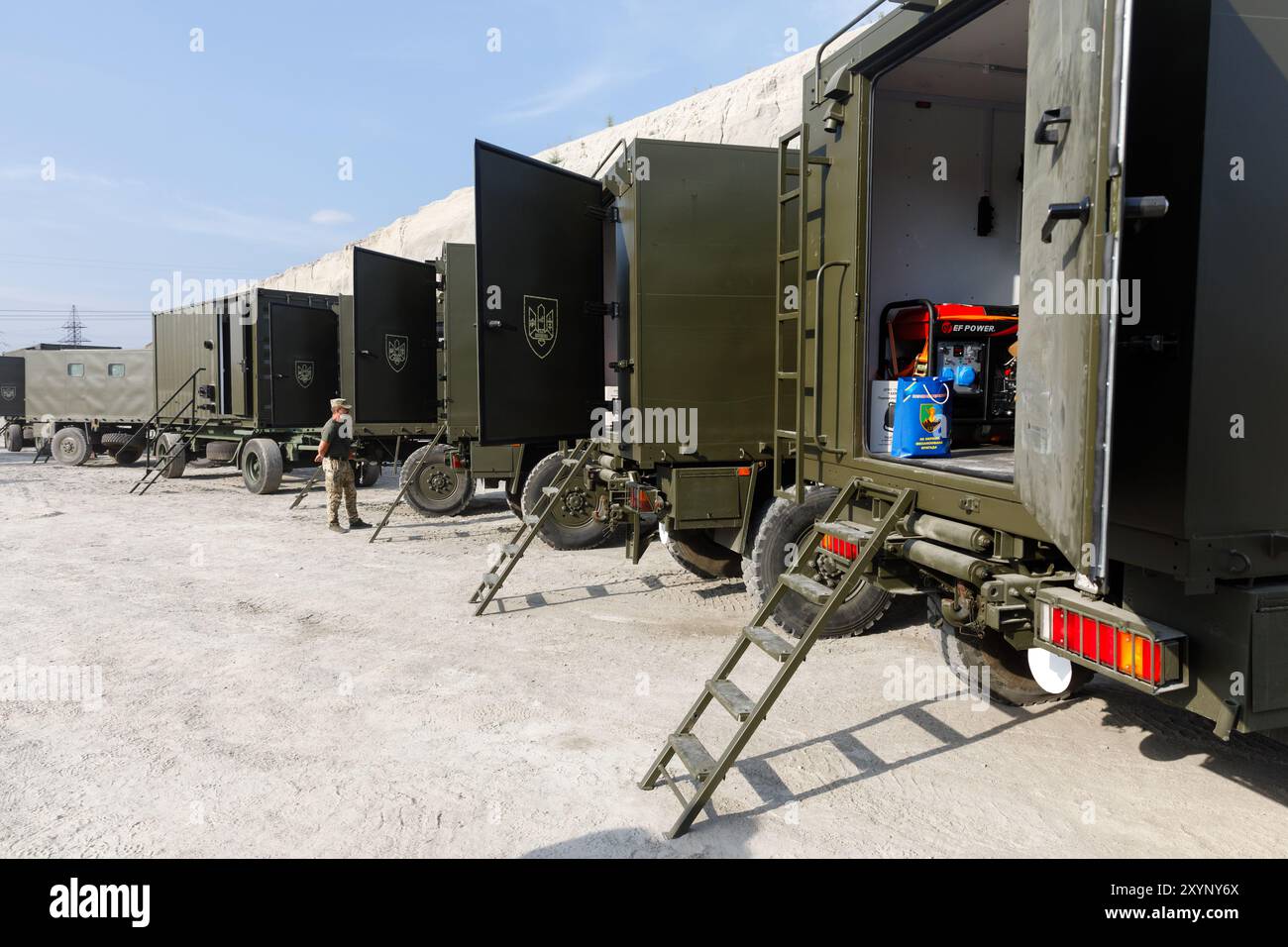 Mobile vehicle repair workshops on the basis of DAF vehicles are seen ...