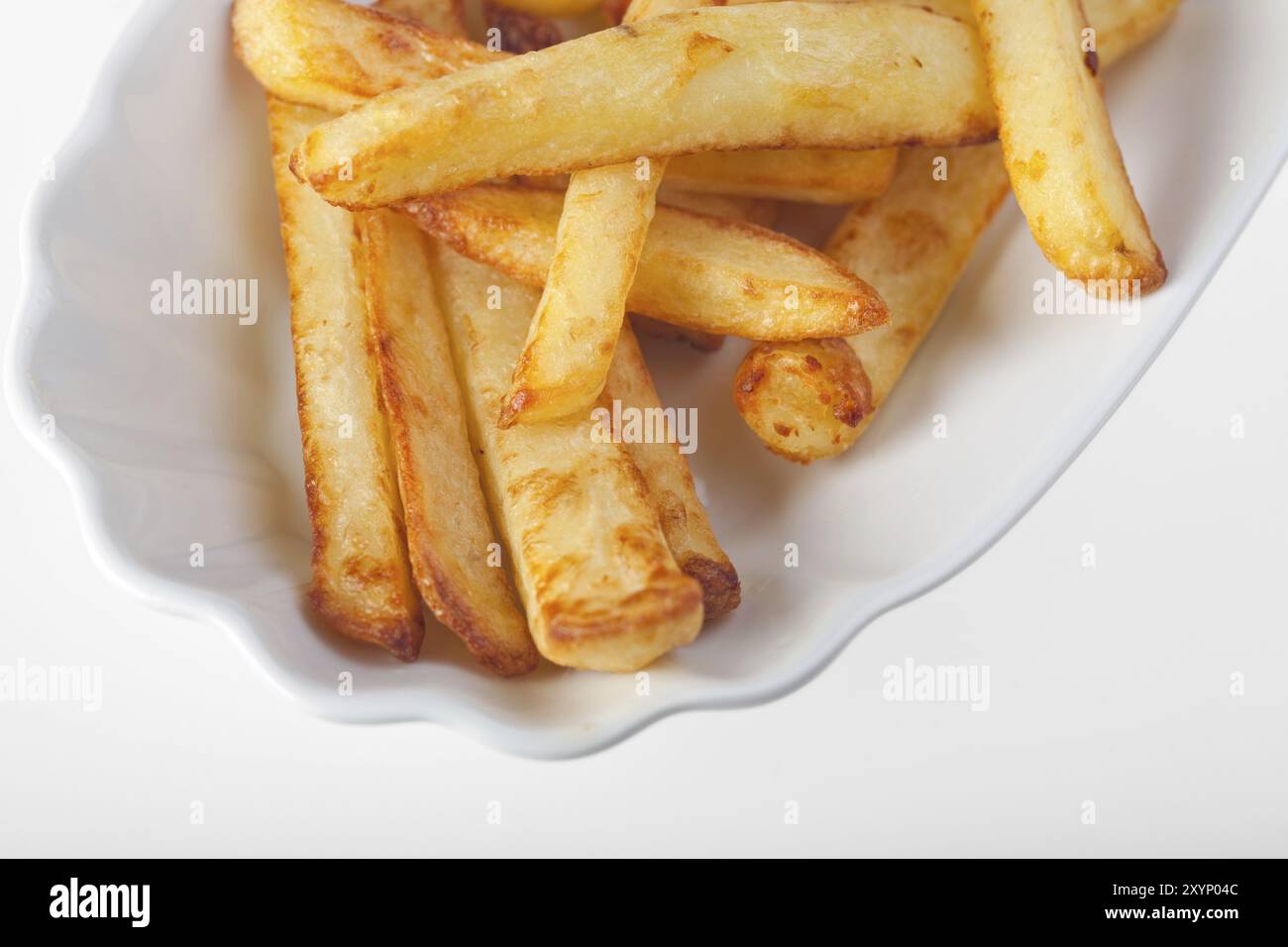 French fries on a typical plate Stock Photo - Alamy