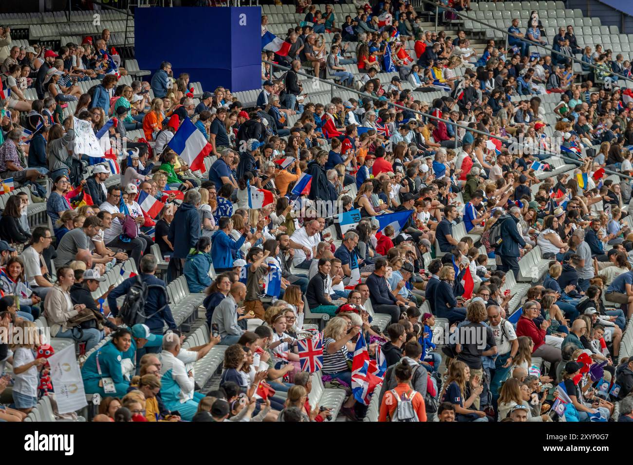 Paris, France - 08 30 2024: Paralympic Games Paris 2024. View inside ...