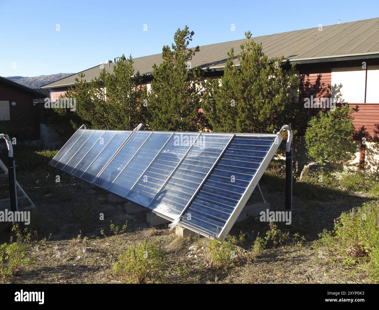 Solar panels in Gronnedal, south-west Greenland Stock Photo - Alamy