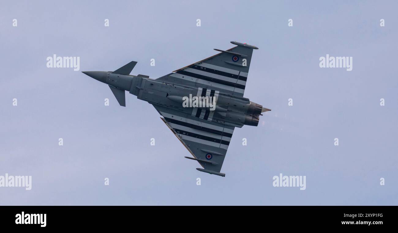 Bournemouth, Dorset, UK. 30th August 2024. An RAF Eurofighter Typhoon ...