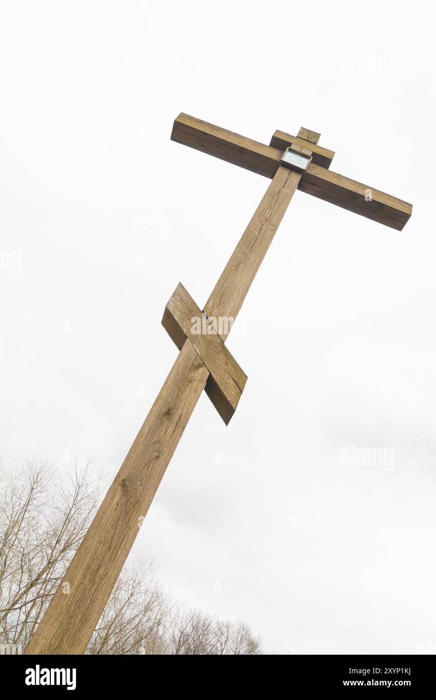 The orthodox cross in Staraya Russa, Russia, Europe Stock Photo - Alamy