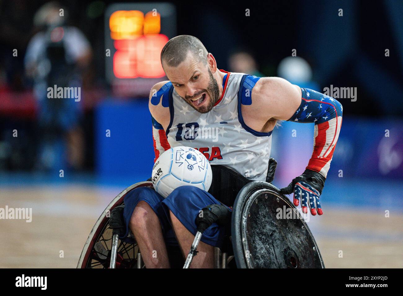 Paris, France. 29th Aug, 2024. Josh Wheeler (10) of USA during a ...
