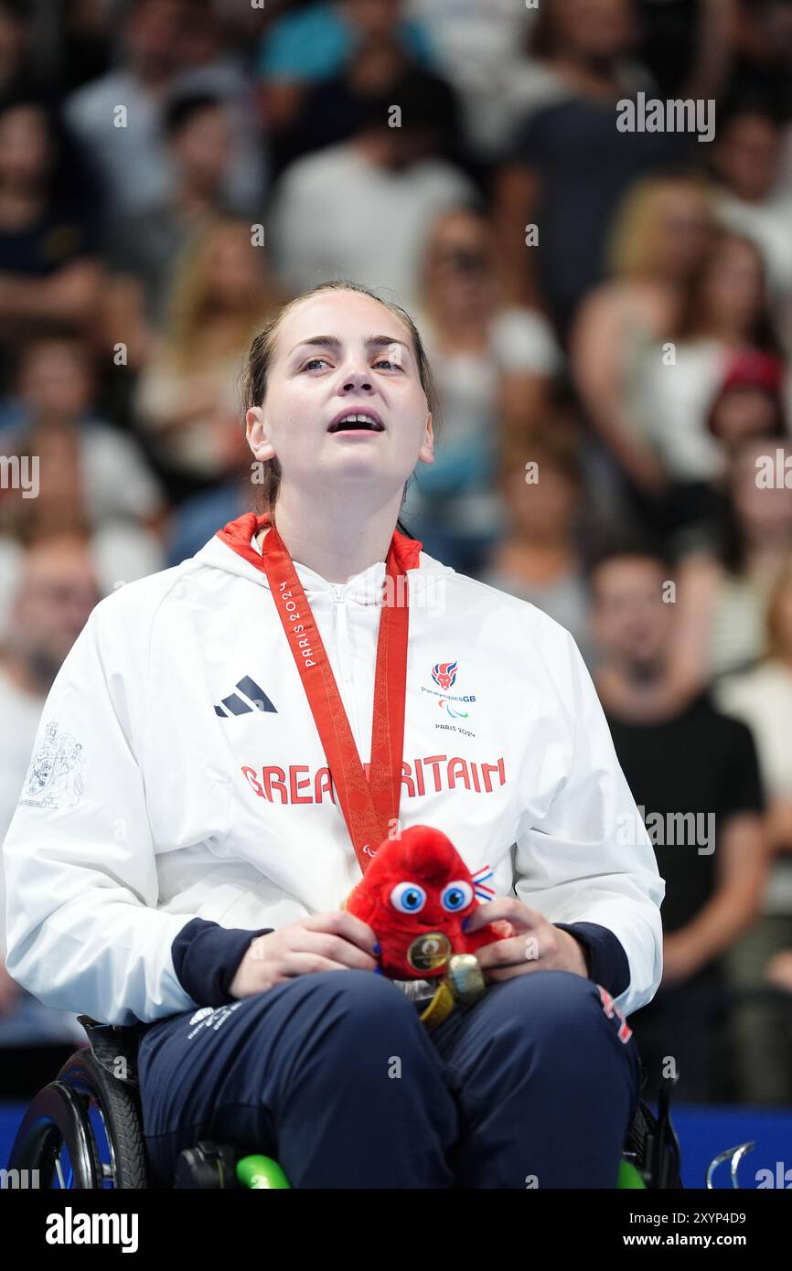 Great Britain’s Tully Kearney after winning Gold in the Women’s 200m ...