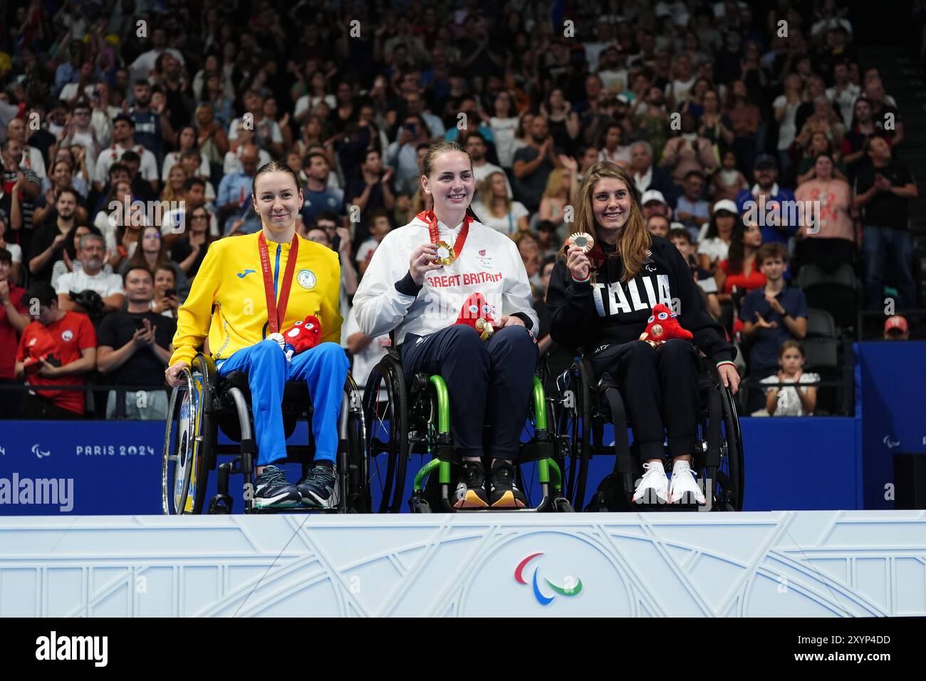 Sliver Medalist Ukraine’s Iryna Poida, Gold Medalist Great Britain’s ...