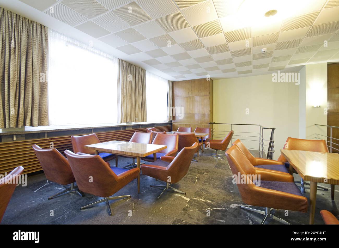 Lounge with seats in the stasi ministry berlin germany Stock Photo - Alamy