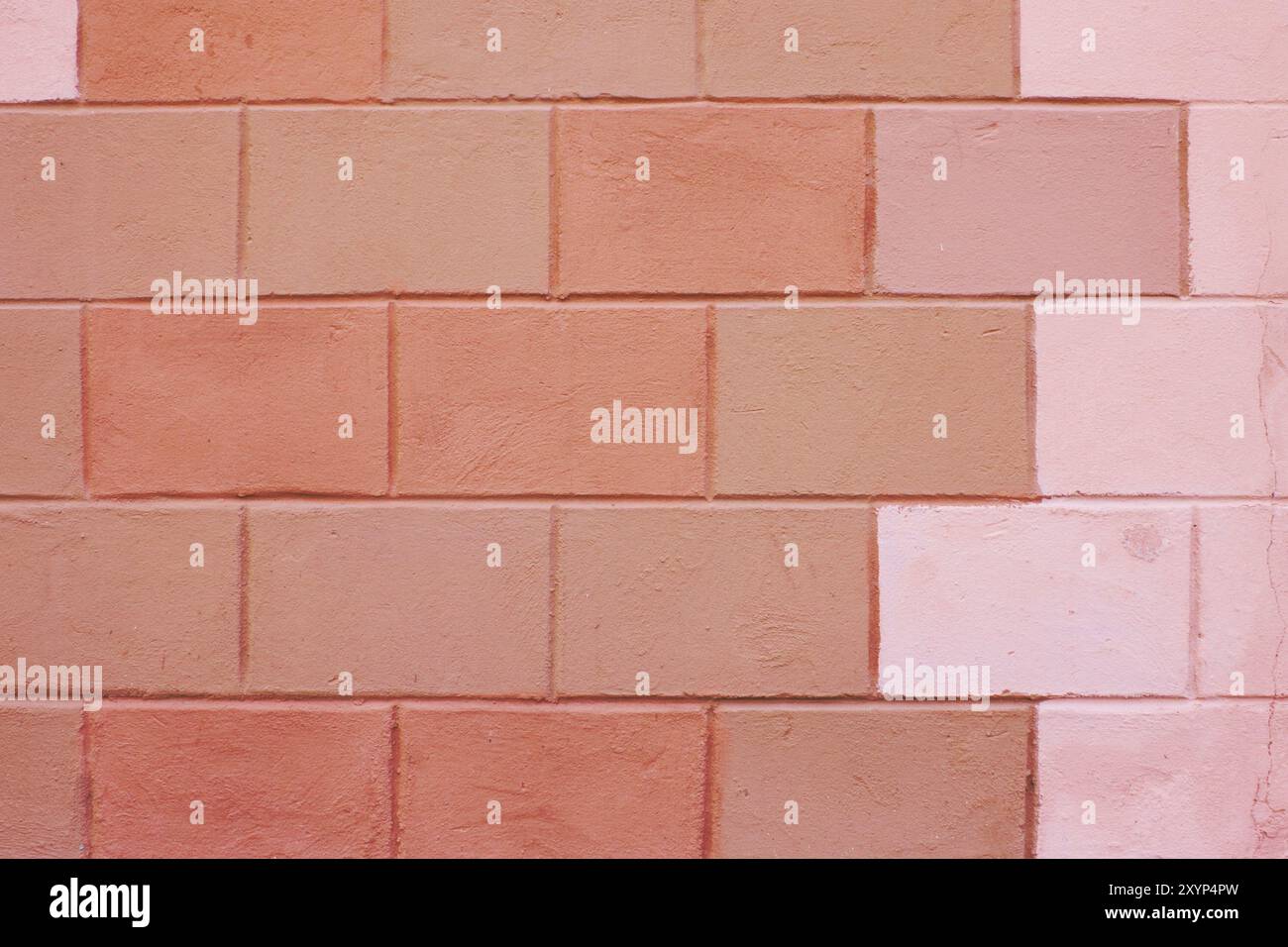 Vintage pink and red brick wall Stock Photo - Alamy