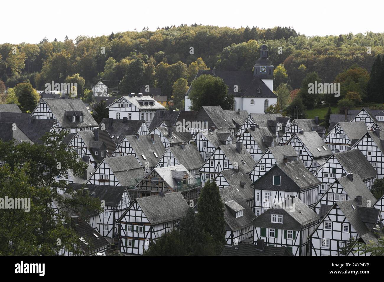 Freudenberg old town, historic town centre Stock Photo - Alamy