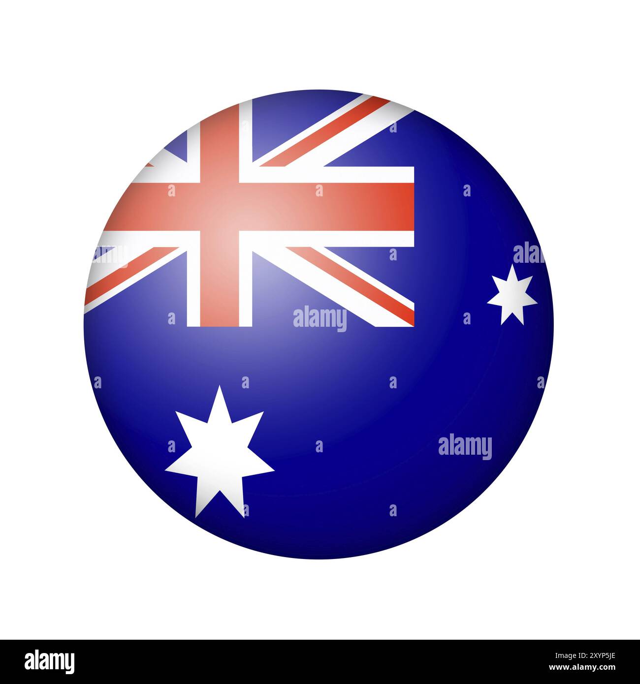 Australian people with flags Cut Out Stock Images & Pictures - Alamy