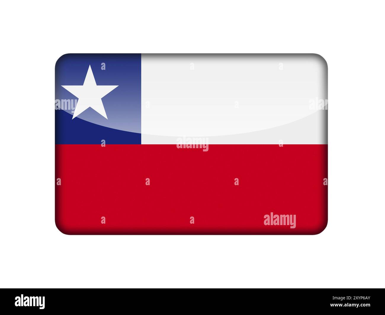 The Chile flag in the form of a glossy icon Stock Photo - Alamy