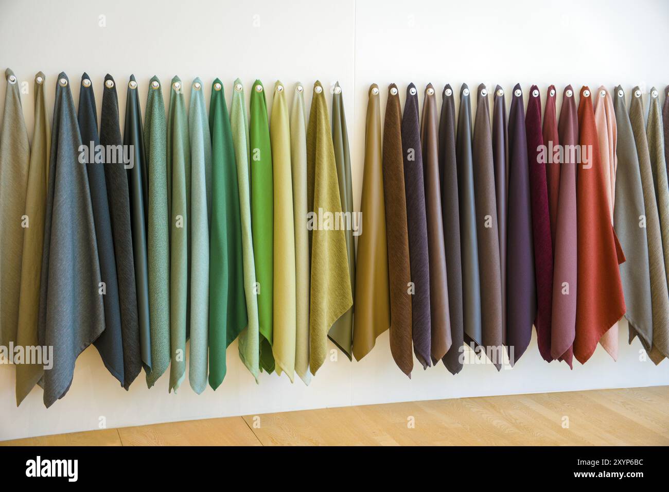 Fabric sample presentation Stock Photo - Alamy