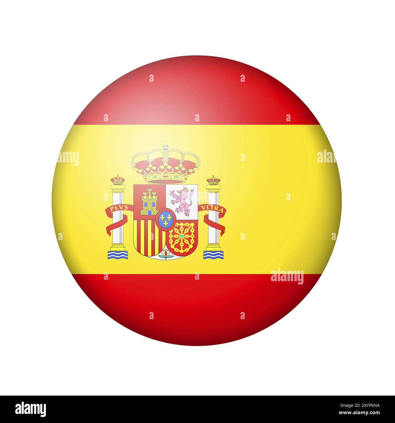 Spanish flag isolated icon hi-res stock photography and images - Alamy