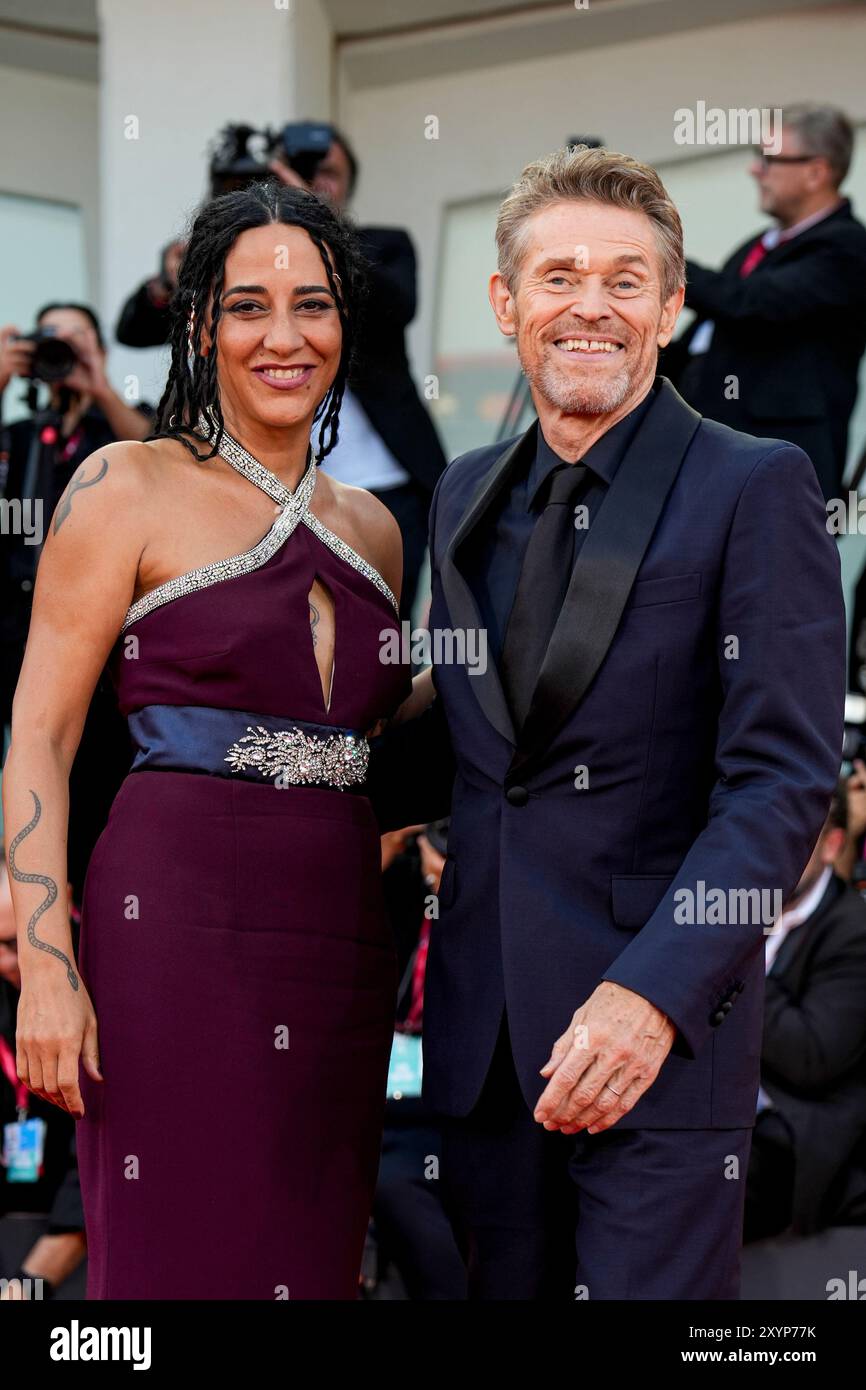 Giada Colagrande and Willem Dafoe attend a red carpet for the movie ...