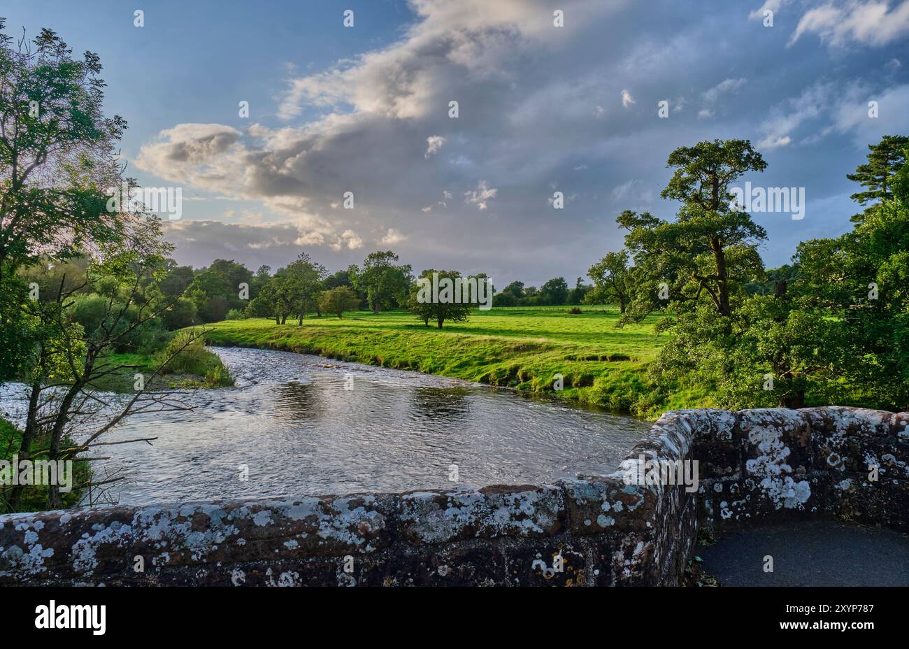 The River Eden from Warcop Old Bridge, Warcop, Cumbria Stock Photo - Alamy