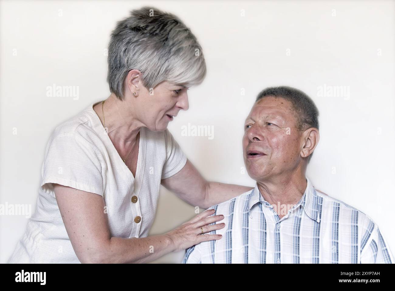 Caregiver nurse cares senior hi-res stock photography and images - Alamy