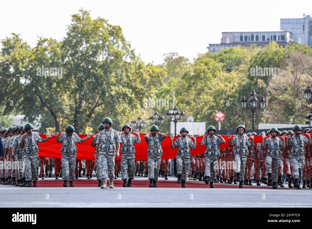 Military soldiers of the Turkish Armed Forces (TSK) carry the Turkish ...