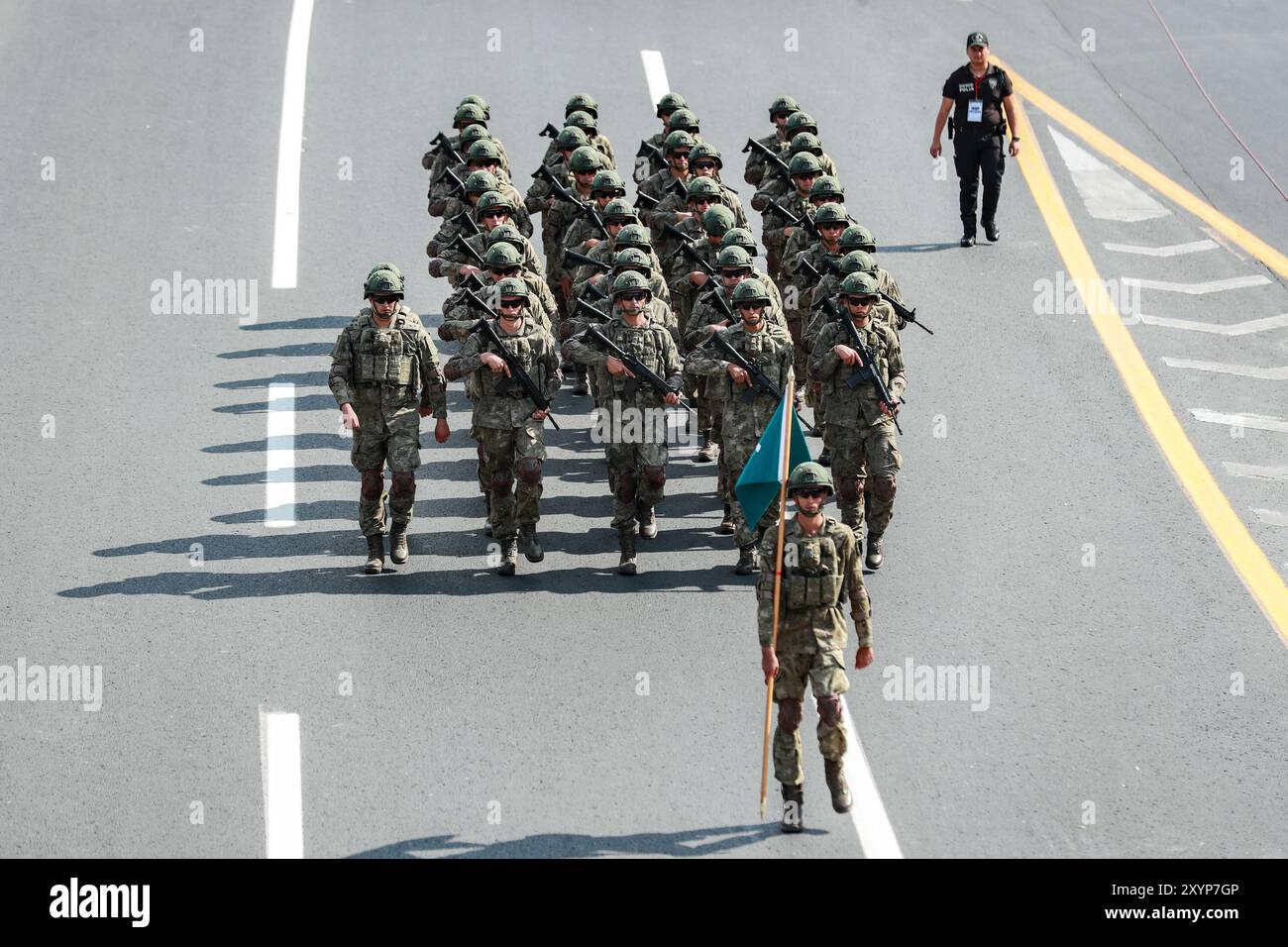 Commando units of the Turkish Armed Forces (TSK) seen marching during ...
