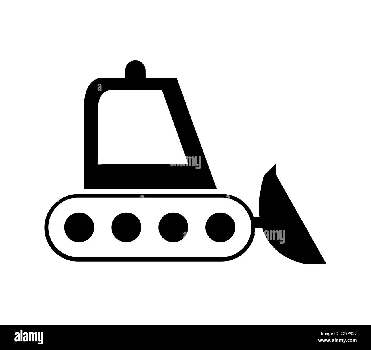 Excavator works on construction Cut Out Stock Images & Pictures - Alamy