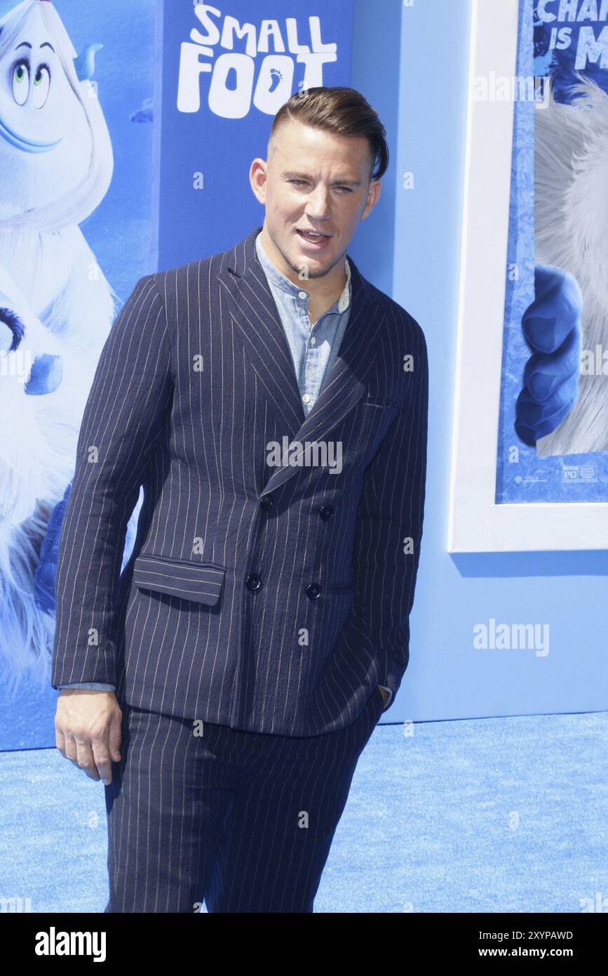 Channing Tatum at the Los Angeles premiere of 'Smallfoot' held at the ...