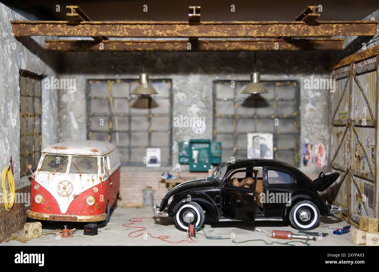 Diorama construction, model making Stock Photo - Alamy