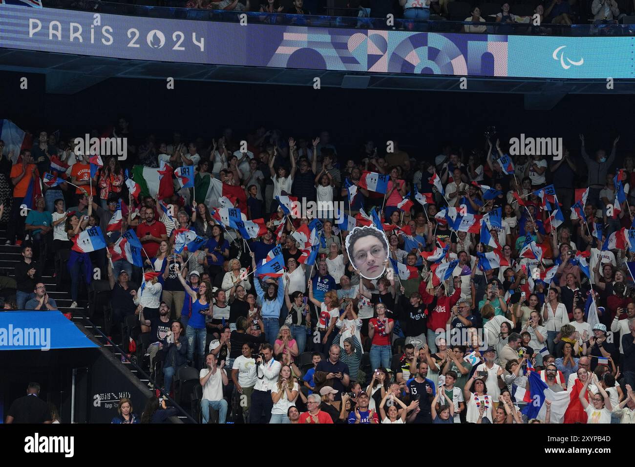 France supporters at the Paris La Defense Arena on day two of the Paris ...