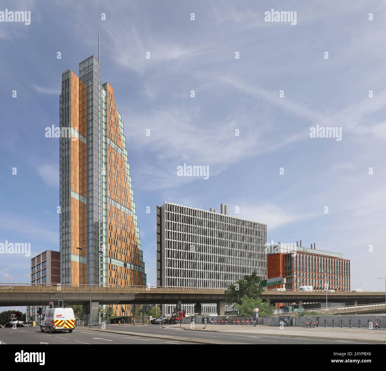 88 Wood Lane (left), a new residential tower, part of Imperial College ...