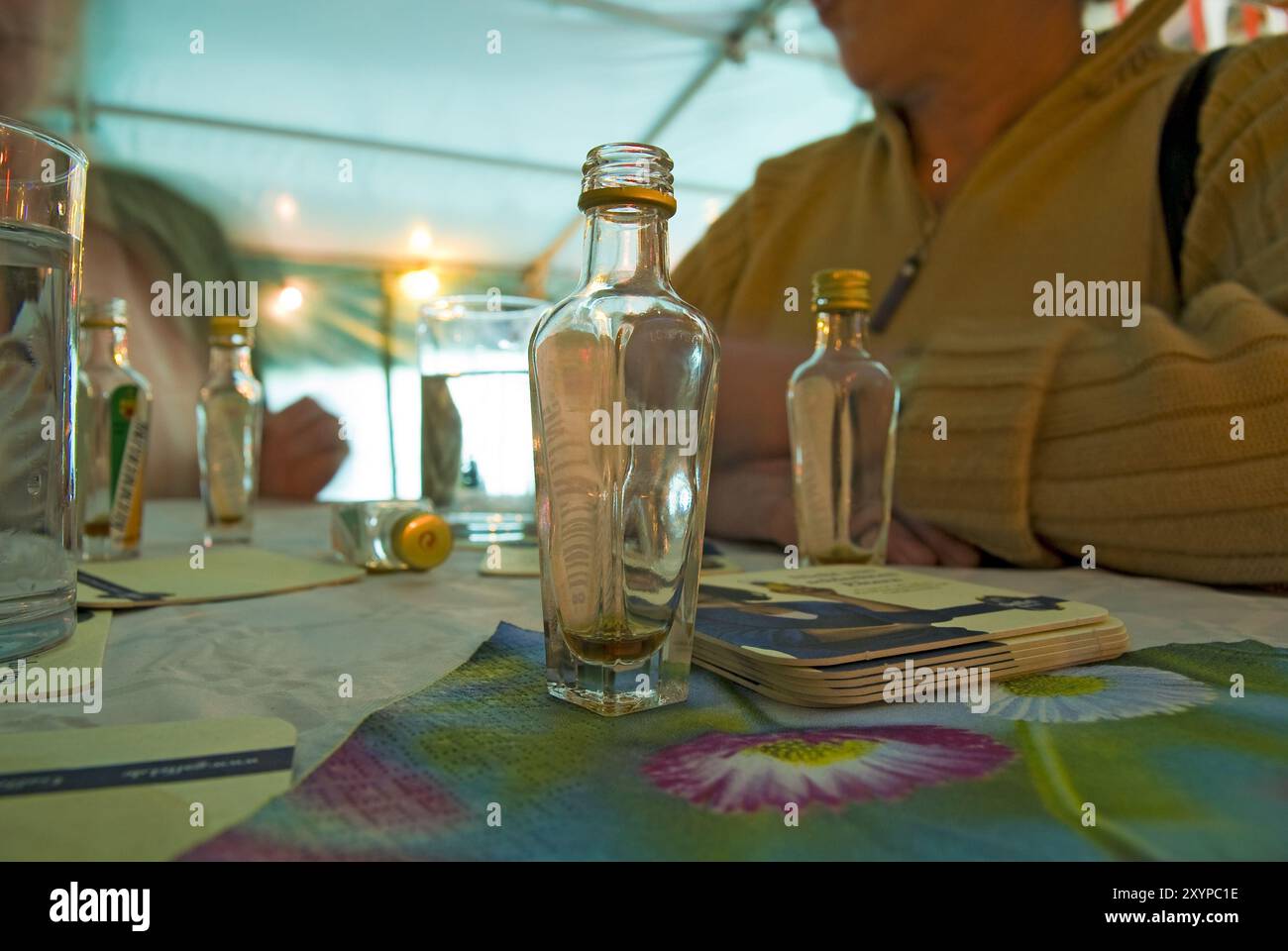 Empty liquor bottles Stock Photo - Alamy