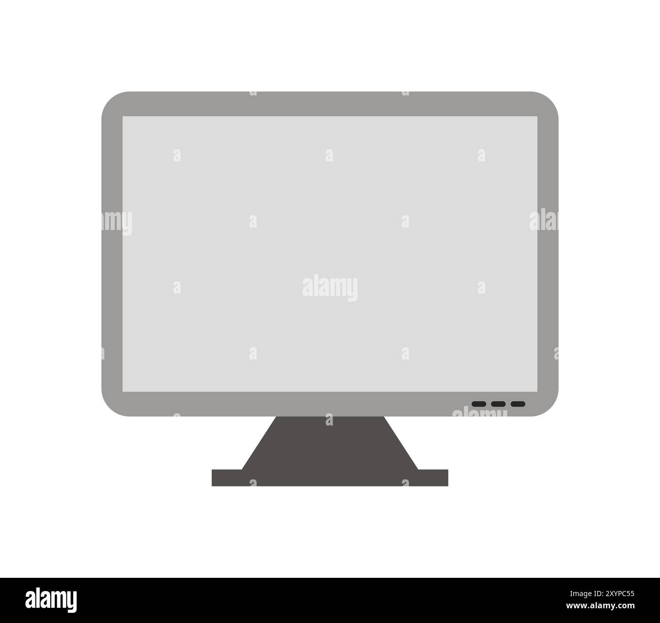 Computer monitor icon illustrated in vector on white background Stock ...