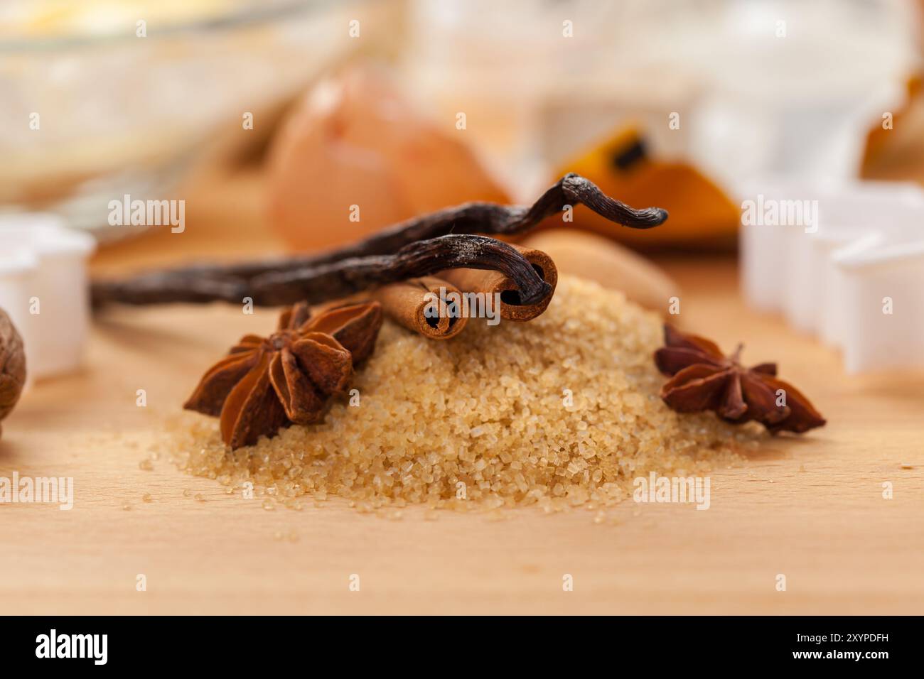 Different baking ingredients spices hi-res stock photography and images ...