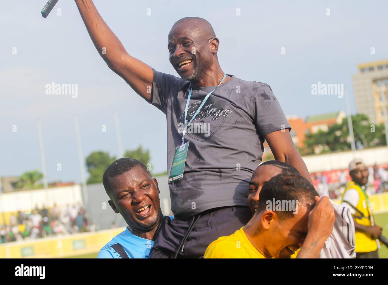 DOUALA, CAMEROON - APRIL 18: Victoria United Fc won the Elite one ...