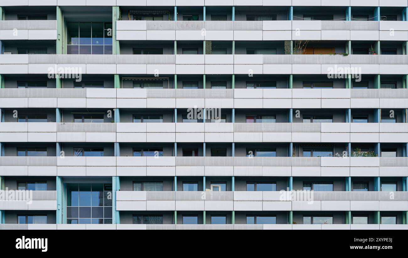 Refurbished GDR prefabricated building in the city centre of Dresden in ...
