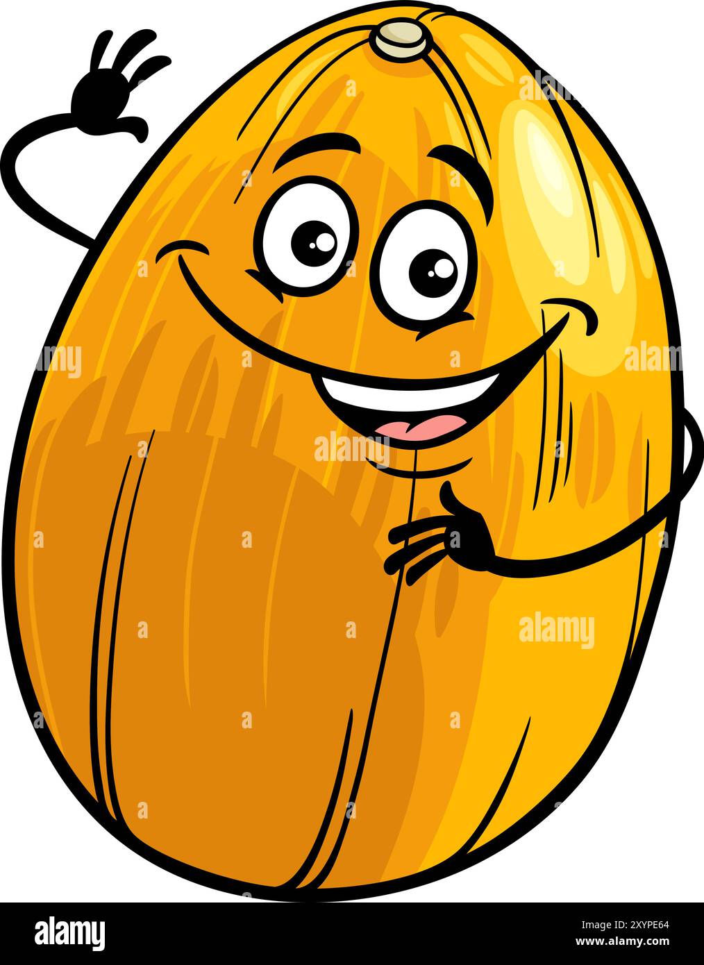 Melon fruit cartoon illustration hi-res stock photography and images ...