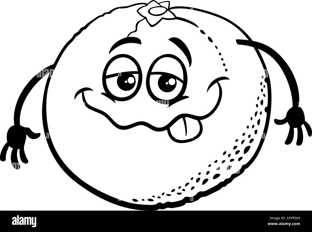 Cartoon illustration of funny red grapefruit fruit food character ...