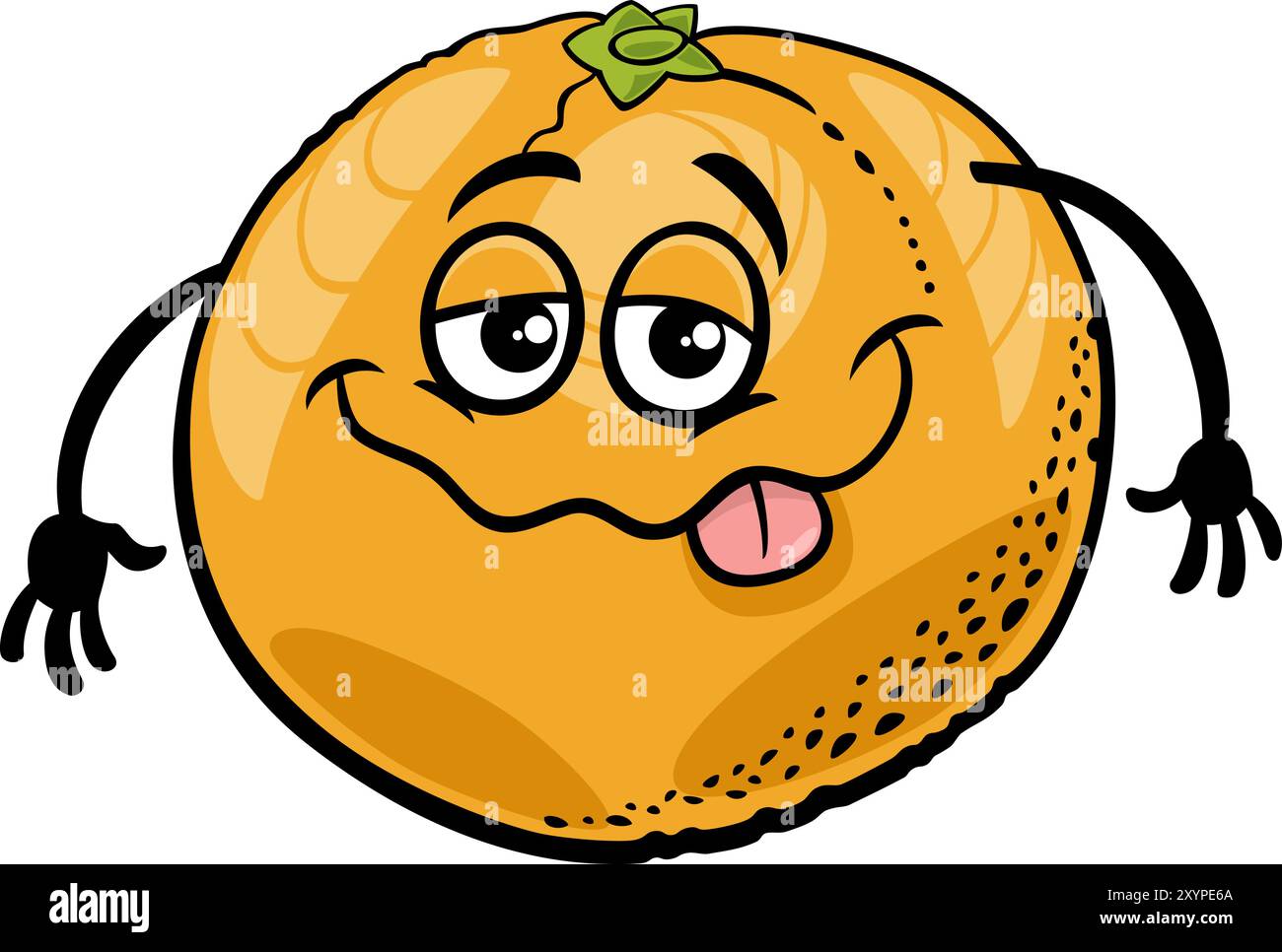 Cartoon illustration of funny red grapefruit fruit food character Stock ...