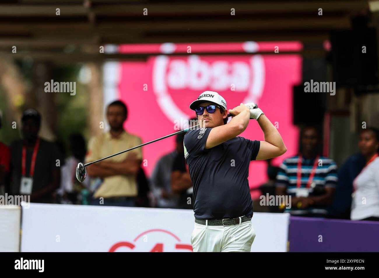 Van Driel Darius follows the progress of his shot at 1Oth hole tee during Dp World Tour Magica ...