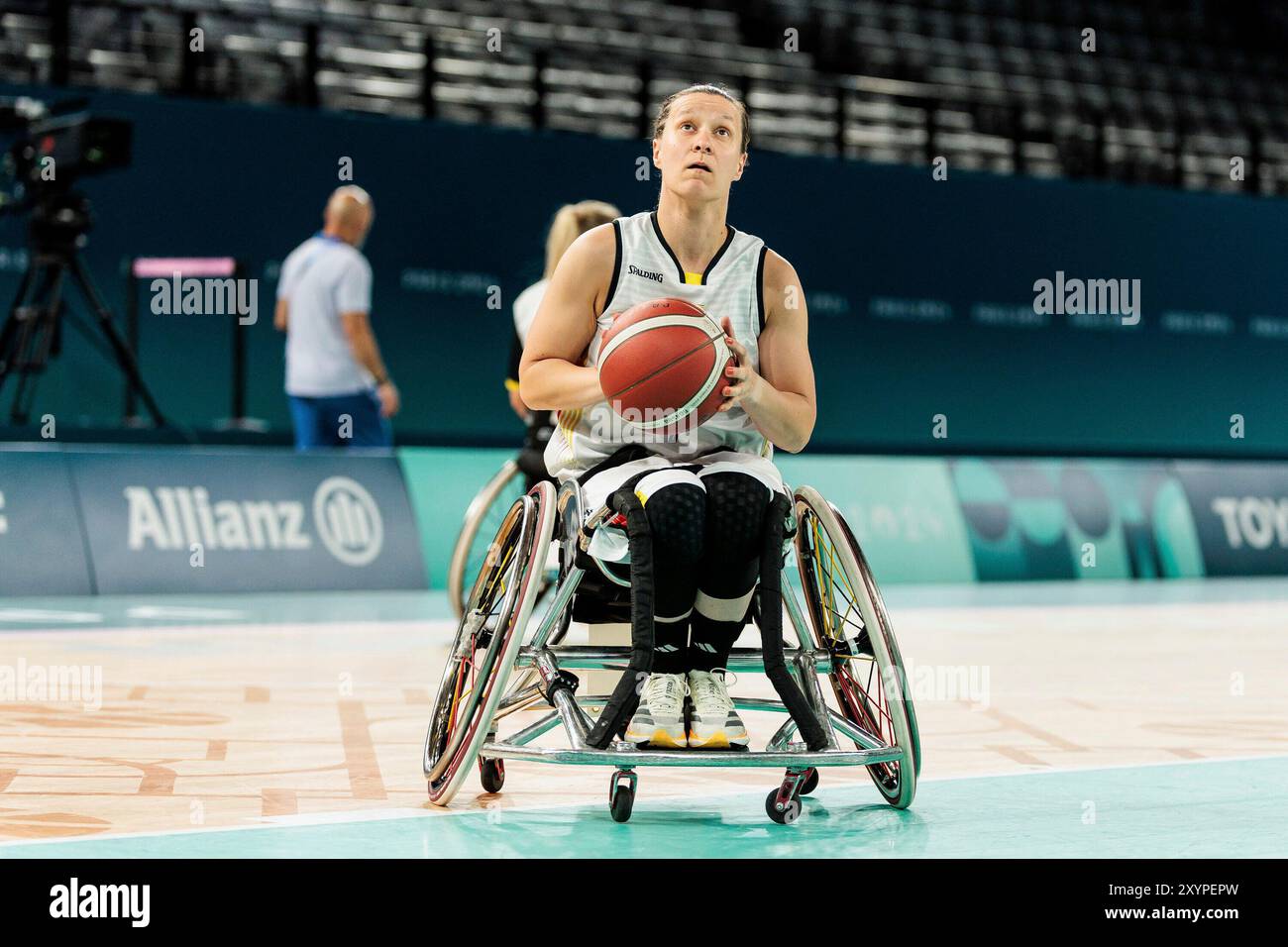 PARIS, FRANKREICH 30. August - Rollstuhlbasketball Deutschland - USA ...